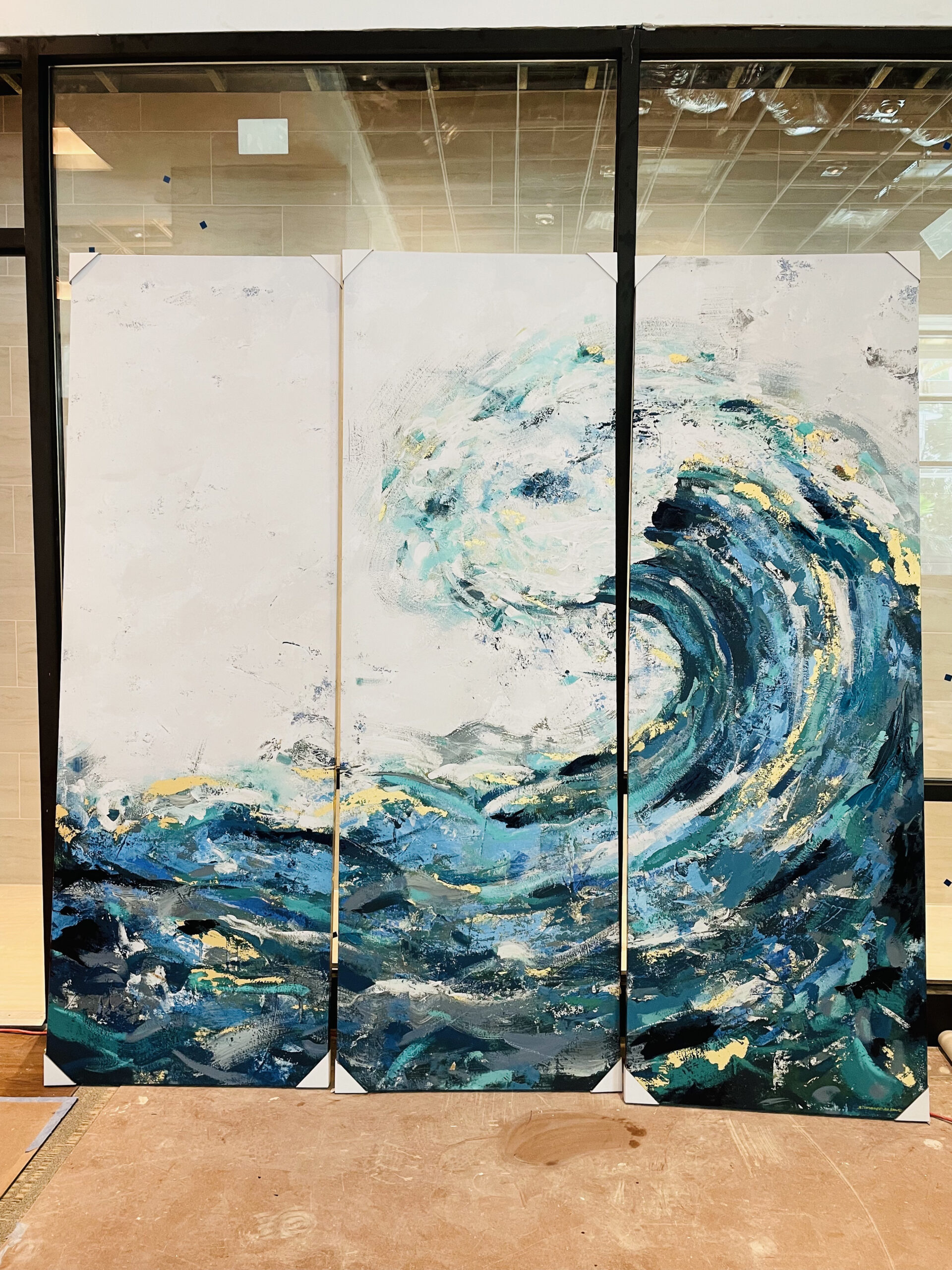 Fleming's Steakhouse Murals by Mural Artist, Georgeta Fondos
