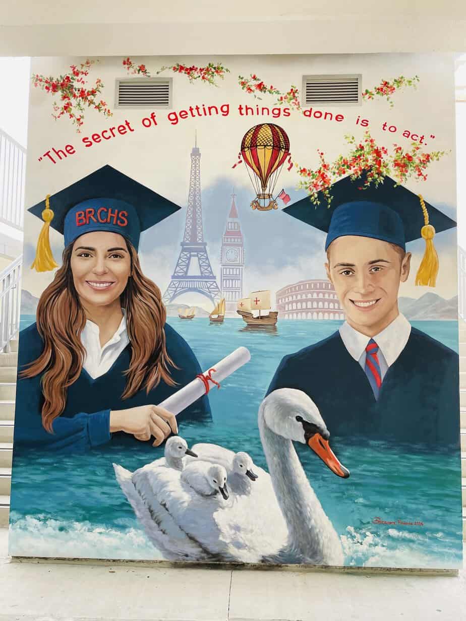 georgeta-fondos-european-mural-boca-raton-highschool - Murals By Georgeta